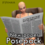 [F] Newspaper Posepack - Files - The Sims 4 Mods - CurseForge