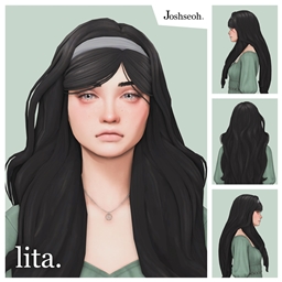 Lita Hair V1 - The Sims 4 Create a Sim - CurseForge
