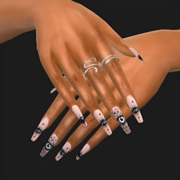 Abstract nails set 94 - The Sims 4 Create a Sim - CurseForge