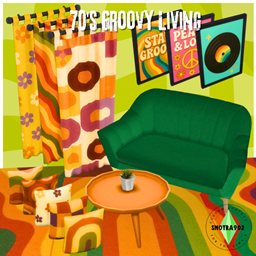 Groovy Living - The Sims 4 Build / Buy - CurseForge