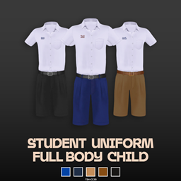 FinJingSims - Student Uniform Full Body Male - Child - Files - The Sims ...