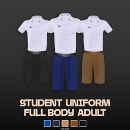 FinJingSims - Student Uniform Full Body Male - Adult - Male School ...