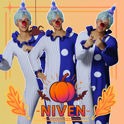 Spooktober Collection - "Dippo" Clown Bodysuit M - inZOI Create a ZOI ...