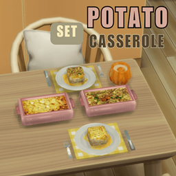 RECIPE – Potato Casserole Set por LuSimLaStars / Translated to Spanish ...