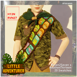 Child's Little Ranger Scarf and Badges Shirt - Gallery - The Sims 4 ...