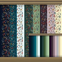 Wallpaper 2 - part 6 -Light wood colour trim - BG, Maxis Match - The ...