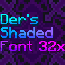 Der's Smooth Shaded Font (Faithful 32x) - File - Minecraft Resource ...