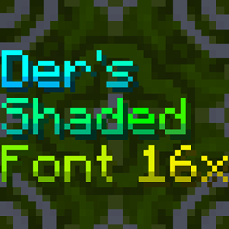 Der's Shaded Font (Default 16x) - File - Minecraft Resource Packs ...