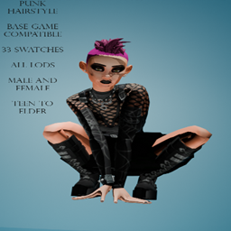 Punk hairstyle - (Male&Female) Teen + - The Sims 4 Create a Sim ...