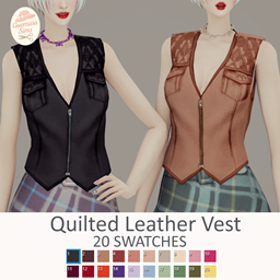 Quilted Leather Vest - The Sims 4 Create a Sim - CurseForge