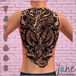 Tattoos by Jane TJ2075 - Basegame compatilbe - Gallery - The Sims 4 ...