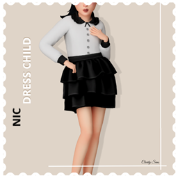 Nic - Dress Child - [Clarity Sims] Nic Outfit Child.zip - The Sims 4 ...