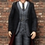 Adult - Vintage gangster outfit suit with overcoat and pants - The Sims ...