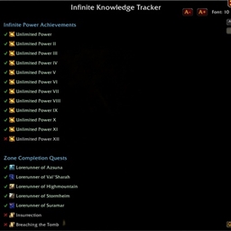 Infinite Knowledge Tracker - World of Warcraft Addons - CurseForge