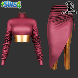 Lela Top S176 and Skirt S177 - The Sims 4 Create a Sim - CurseForge