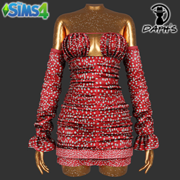 Clara Dress S181 - The Sims 4 Create a Sim - CurseForge