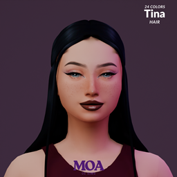 Tina Hair Female - The Sims 4 Create a Sim - CurseForge
