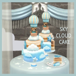 Sky Blue Birthday Cake Recipe By icemunmun | Chinese Translation ...