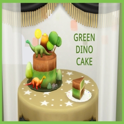 Green Dino Cake Recipe By icemunmun | Chinese Translation - The Sims 4 ...