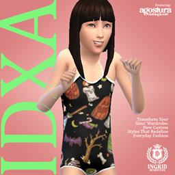 IDxA Swimsuit for Kids Pumpkin - The Sims 4 Create a Sim - CurseForge