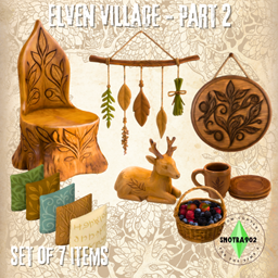 Elven Village - Part 2 - The Sims 4 Build / Buy - CurseForge