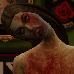 SimmerSomar | Pose | Ghost scaring kid - Bent-neck lady - The Sims 4 ...