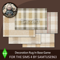 Minimalist Rectangular Dance Rug #9 Samtuse963 - The Sims 4 Build / Buy ...