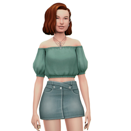 Off Shoulder Top - The Sims 4 Create a Sim - CurseForge