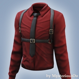 Shirt with tie and leather harness - The Sims 4 Create a Sim - CurseForge