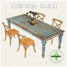 Seaside Charm - Dining Set - The Sims 4 Build / Buy - CurseForge