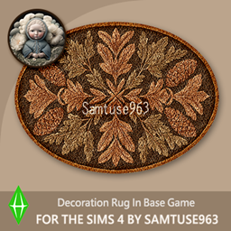 Evergrove Hymn Oval Dance Rug #1 Samtuse963 - The Sims 4 Build / Buy ...