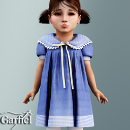 Toddler - Vintage gingham dress with ribbon collar detail - Gallery ...
