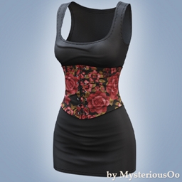 Floral corset mini dress - The Sims 4 Create a Sim - CurseForge