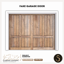 Sims4Luxury - Project Makeover - Fake garage door - Sims4Luxury_Project ...