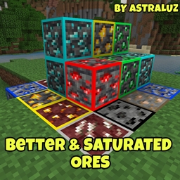 Better and Saturated ores - Minecraft Bedrock Texture Packs - CurseForge