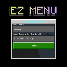 EZ MENU - Minecraft Bedrock Scripts - CurseForge