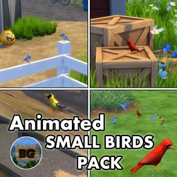Animated Small Birds Pack ~ Bird ~ Animal ~ Pet - The Sims 4 Build ...