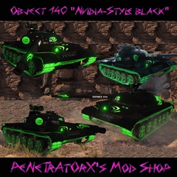 Object 140 "Nvidia-Style black" - Gallery - World of Tanks Skins ...