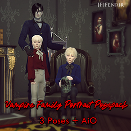 [F] Vampire Family Portrait Posepack - [F] Vampire Family Portrait ...