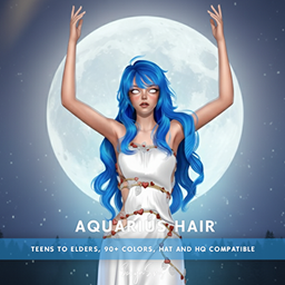 USAGI - Aquarius Hair - The Sims 4 Create a Sim - CurseForge
