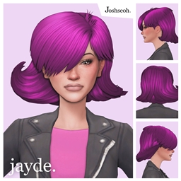 Jayde Hair (MaxisMatch Version) - The Sims 4 Create a Sim - CurseForge
