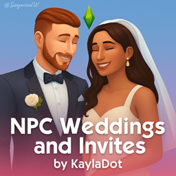 NPC Weddings and Invites by KaylaDot - Tradução PTBR - The Sims 4 ...