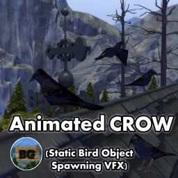Animated Crow ~ Bird ~ Animal ~ Pet - BakieGaming-Animated ...