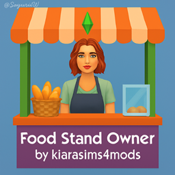 Food Stand Owner Career by kiarasims4mods - Tradução PTBR - The Sims 4 ...