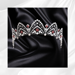Ruby Pearl Fan Tiara - Glitterberrysims- Ruby Pearl Diamond Fan Tiara ...
