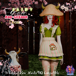 Moo-Shroom Dress - The Sims 4 Create a Sim - CurseForge