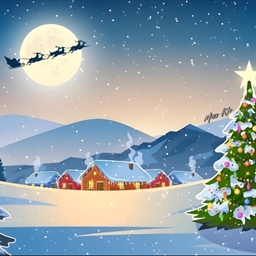 Santa’s Night Flight - Loading Screen - Files - The Sims 4 Mods ...