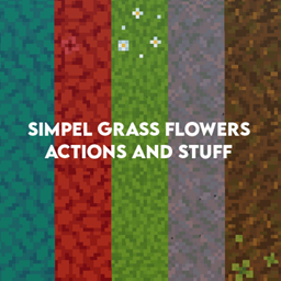 simpel Grass Flowers X Actions and stuff - Minecraft Bedrock Texture ...