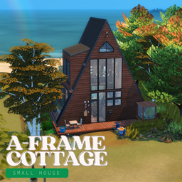 a-frame house | brindleton bay - The Sims 4 Rooms / Lots - CurseForge