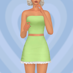 Rosalie Top and Rosie Skirt set - The Sims 4 Create a Sim - CurseForge